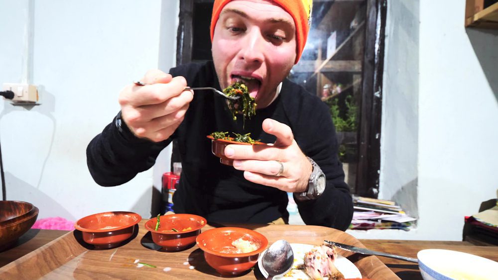 VIDEO: Bhutanese Homestay Food + Bhutanese Whisky, Brandy & Rice Wine ...