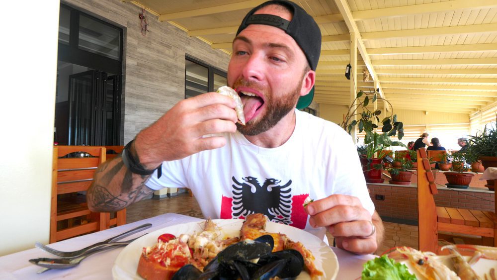 VIDEO: Amazing Albanian Seafood!! Exploring Ancient Attractions ...