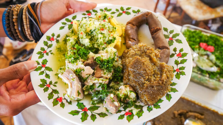 Making Black Pudding and Souse in Barbados! - David's Been Here